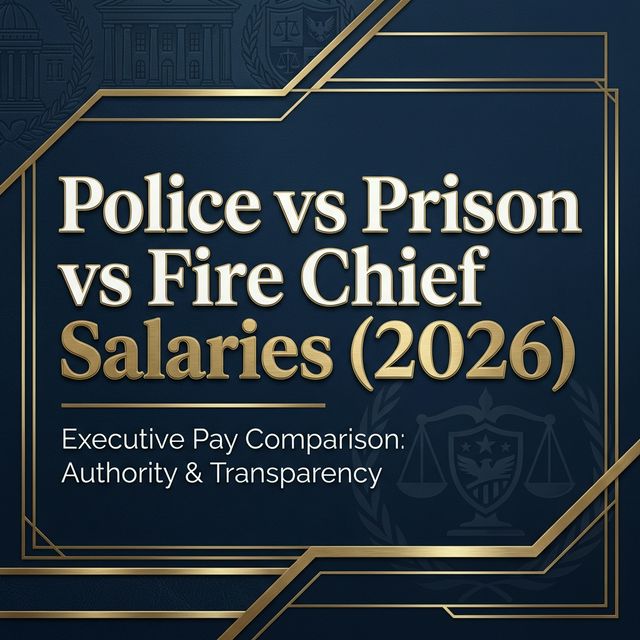 Police vs Prison vs Fire Chief Salaries (2026): Executive Pay ...