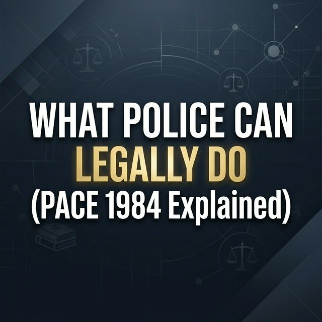 PACE 1984 Explained: Police Powers, Arrest, Search & Your Rights ...