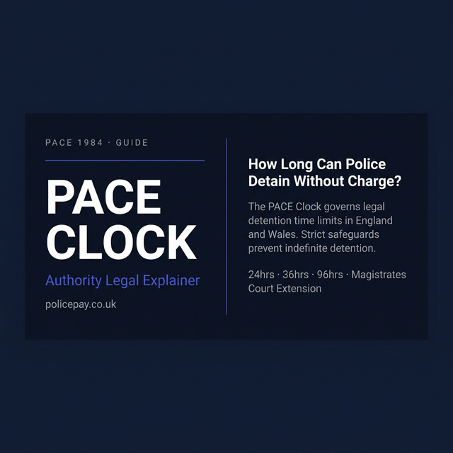 PACE Clock Explained | Police Detention Time Limits UK (2026) | PolicePay