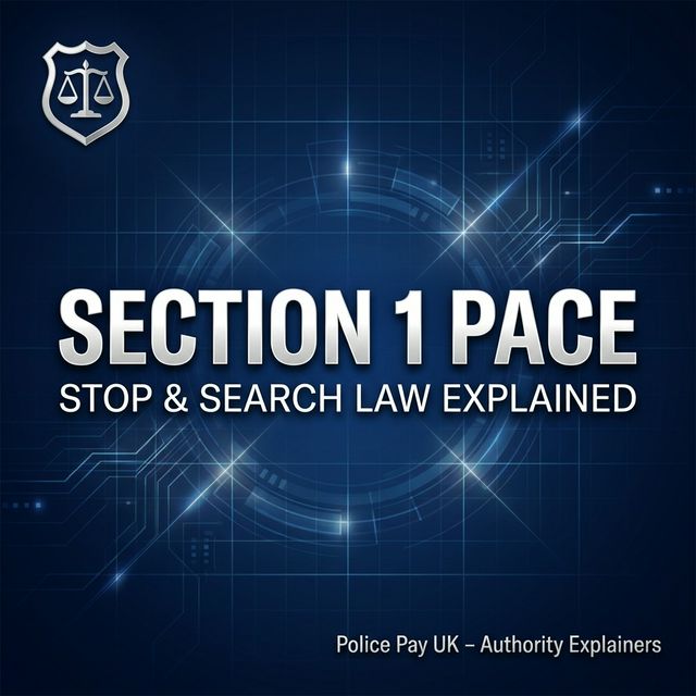 What Is Section 1 PACE? (Stop and Search Law Explained 2026) | PolicePay