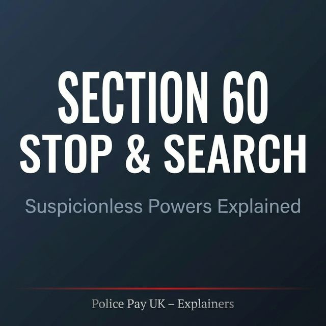 What Is Section 60 Stop and Search? (UK Law Explained 2026) | PolicePay